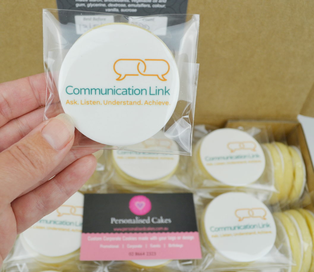 Corporate Logo Cookies Delivered Australia Wide
