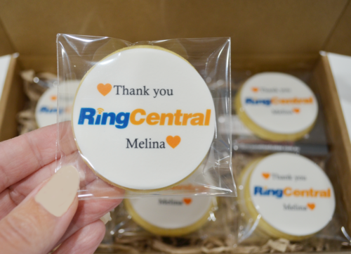 Corporate logo cookies made with your logo or design Delivered ...